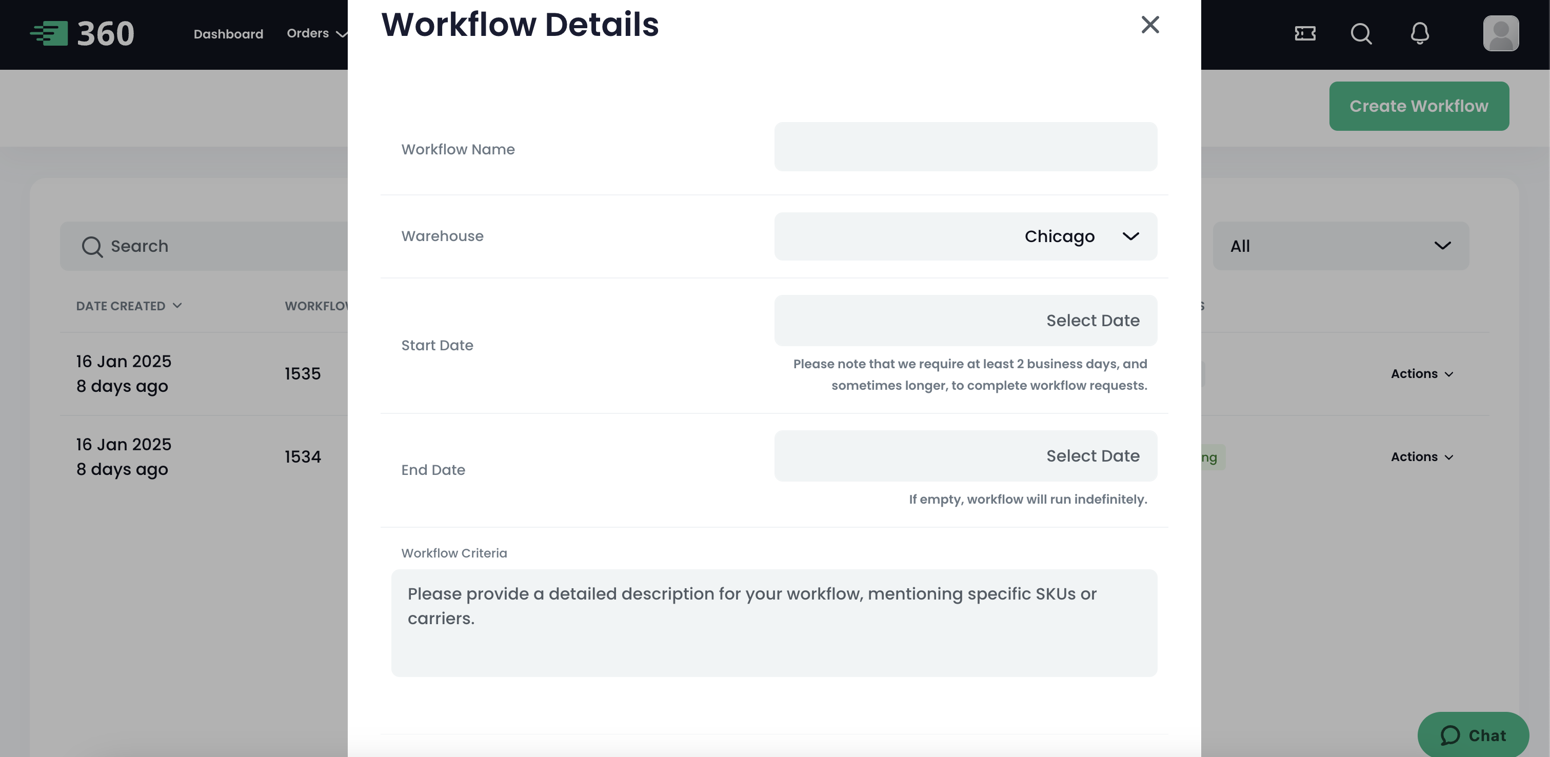Workflows